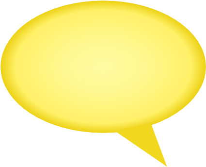 Transparent Bubble Png Gradient Comment Bubble Yellow - Circle - Free ...
