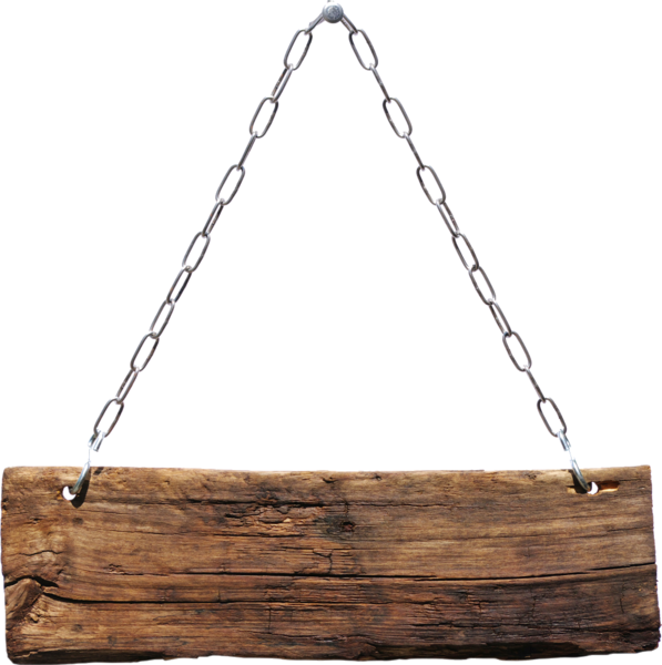 Carteles Colgantes En Blanco