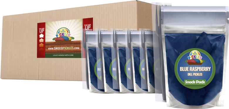Download 30 Pack Case Blue Raspberry Snack Packs - Dill PNG Image with ...
