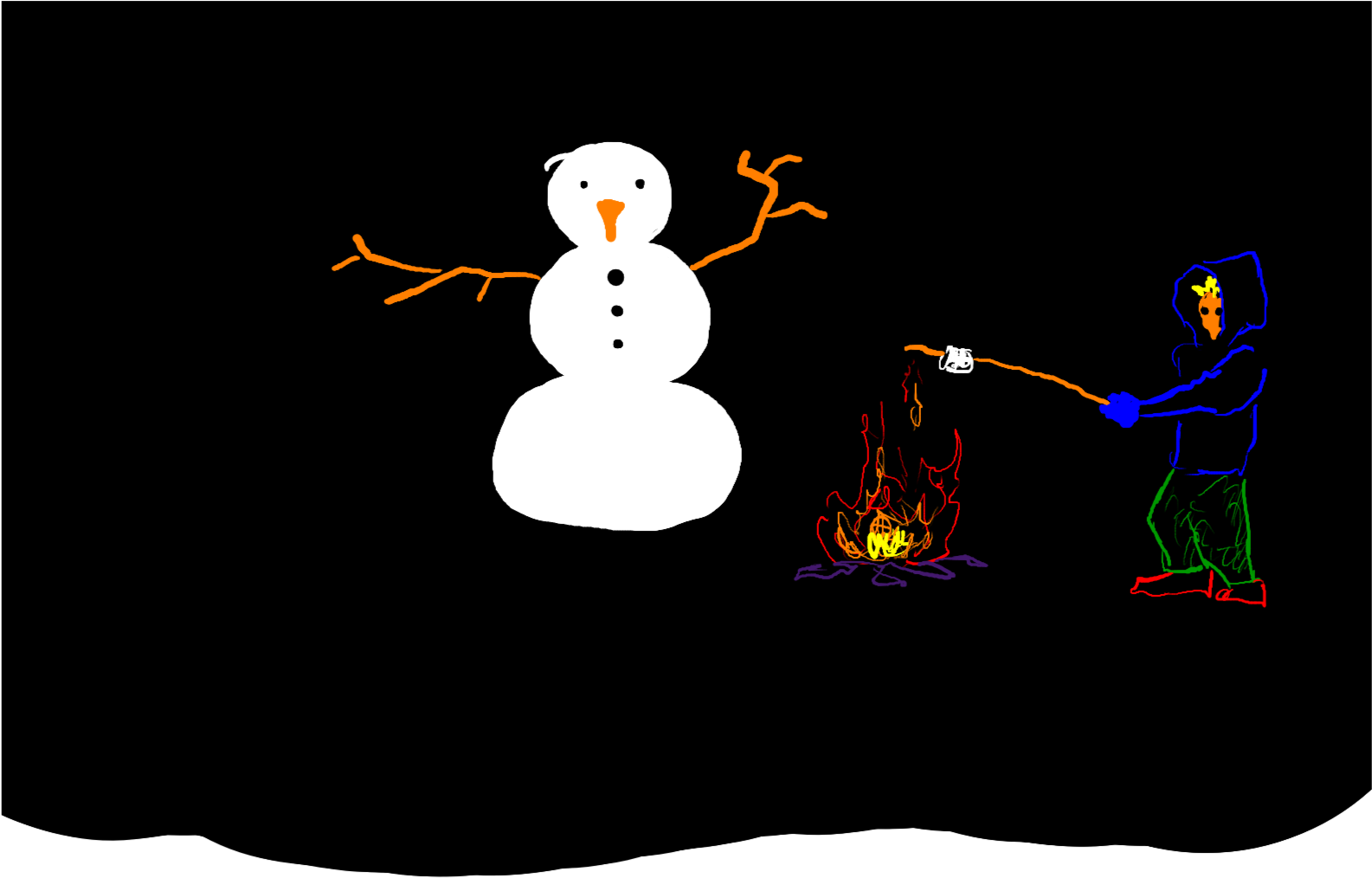 Download 2015 02 16c Snowman Fire - Cartoon PNG Image with No ...