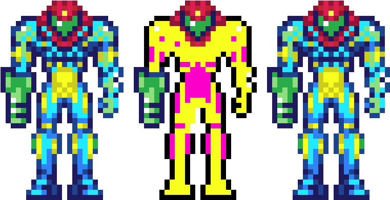 Samus Aran Pixel Art