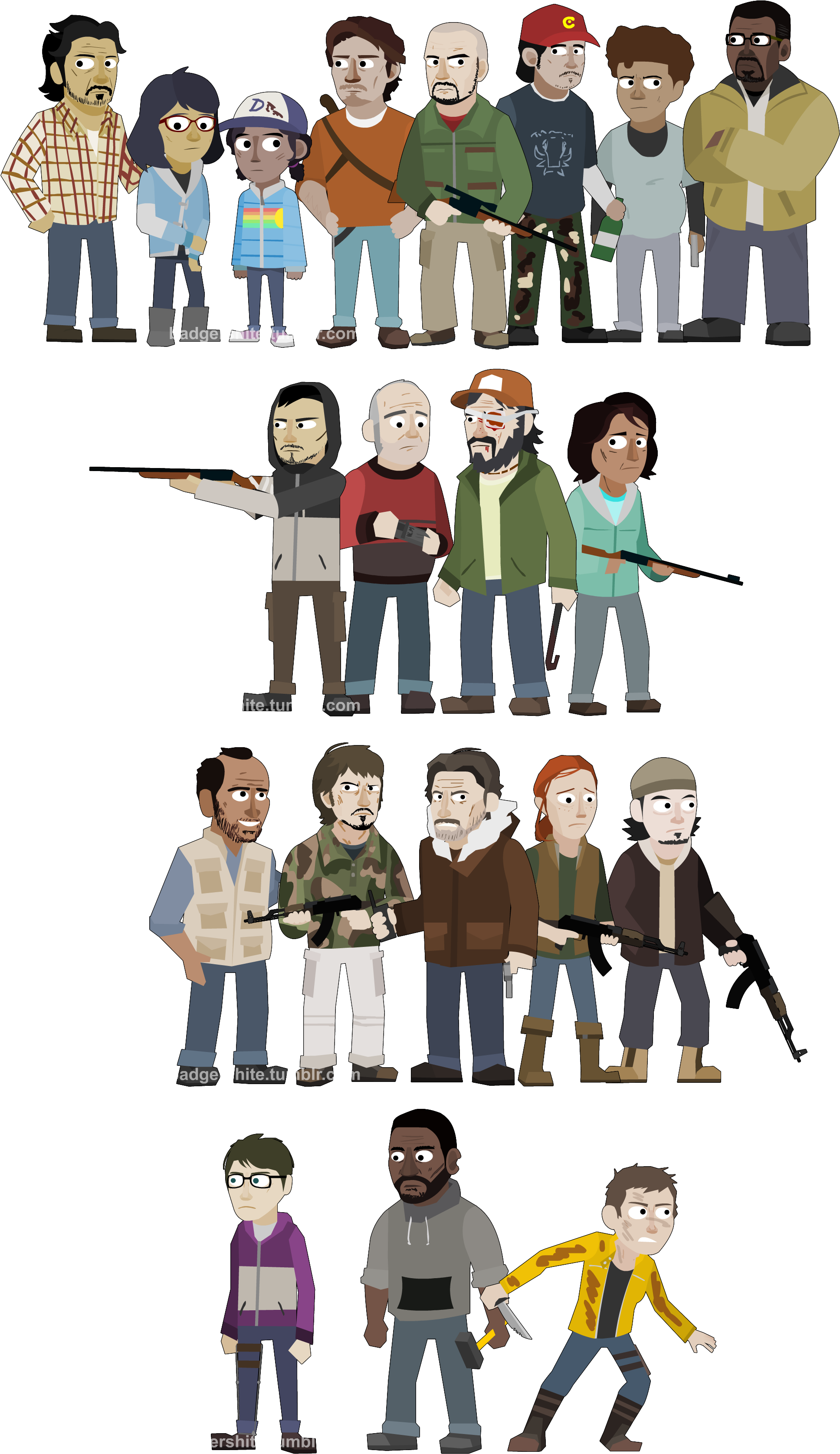 Download The Walking Dead Clipart Transparent - Twd Game Fan Art PNG ...