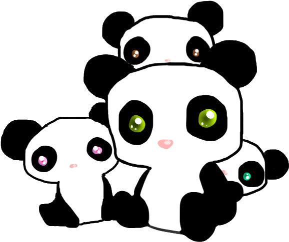 Download Chibi Panda By Toxicalkiss On Clipart Library - Cute Chibi ...