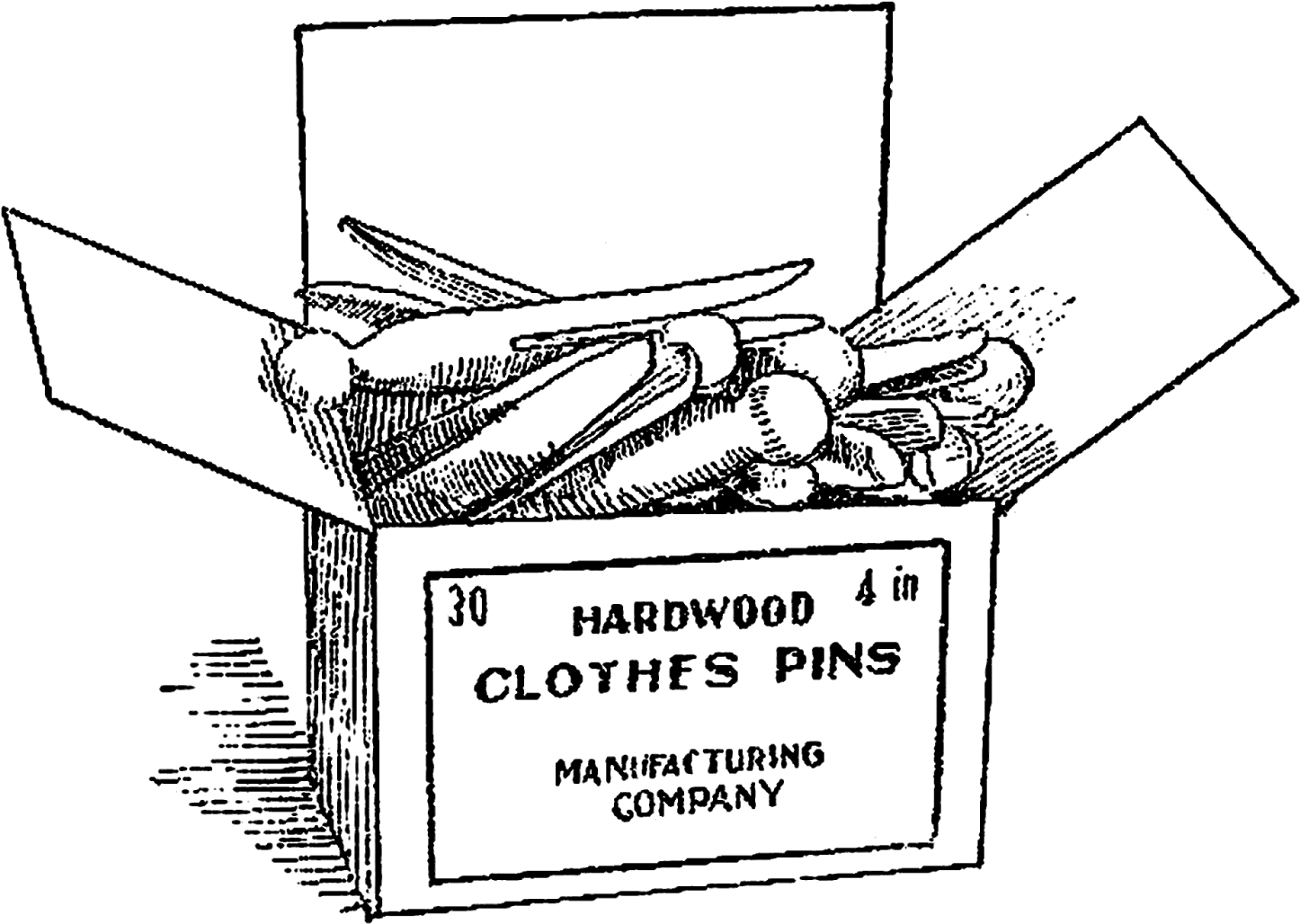 Download Vintage Clothespin Png - Hardwood Clothes Pins Canvas Print ...