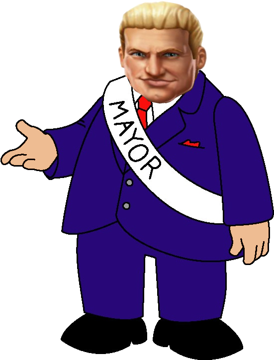 Dolph Ziggler On Twitter - Mayor Of Simpsons - Free Transparent PNG ...