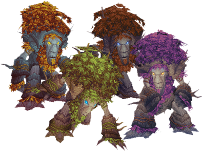 The Troll, Tauren, Worgen, And Night Elf Tree Forms - Mythology - Free ...