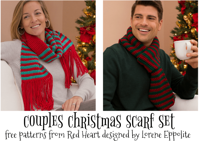 Download Couples Christmas Scarf Set Free Patterns From Red - Cupcakes ...