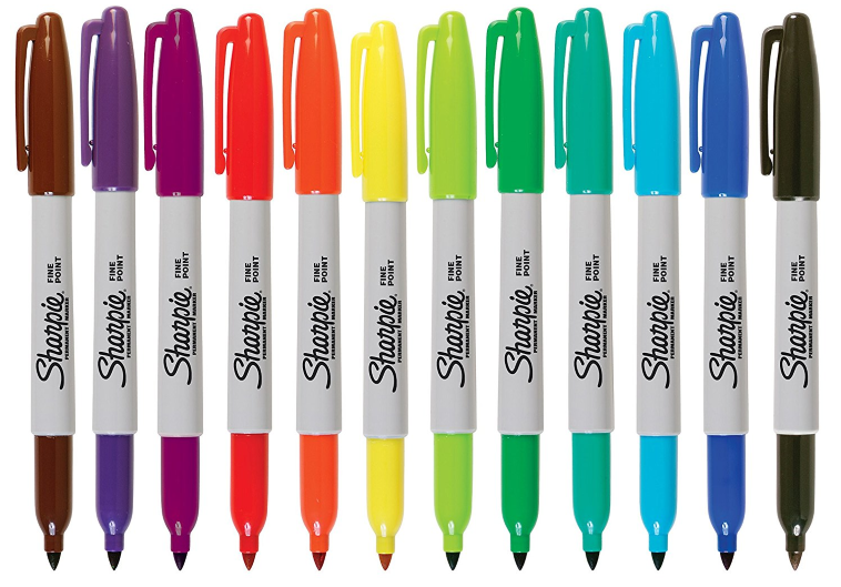 Download New Sharpie Permanent Markers, Fine Point, Assorted PNG Image ...