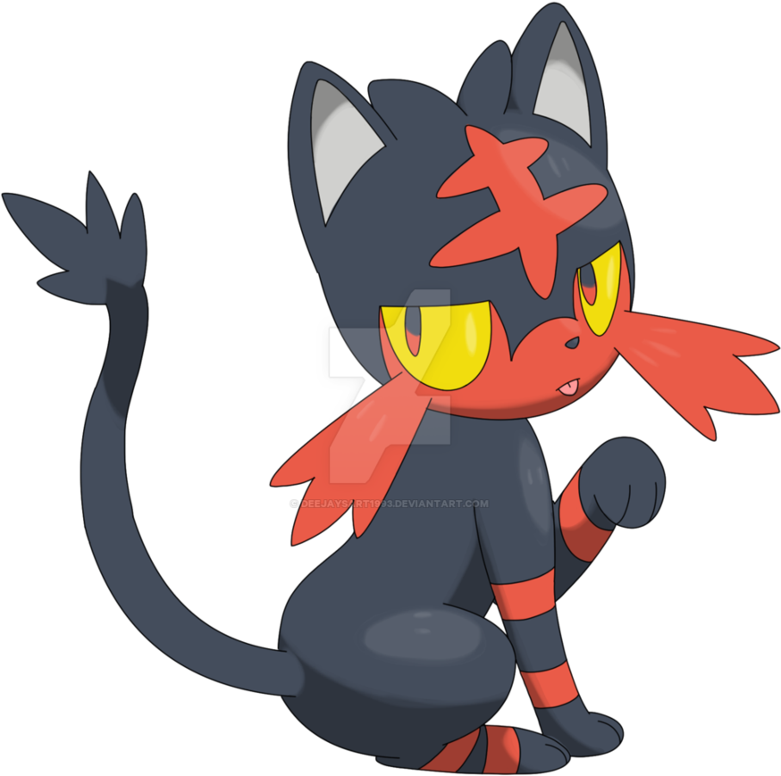 Download Litten By Deejaysart1993 On Deviantart - Litten Transparent ...
