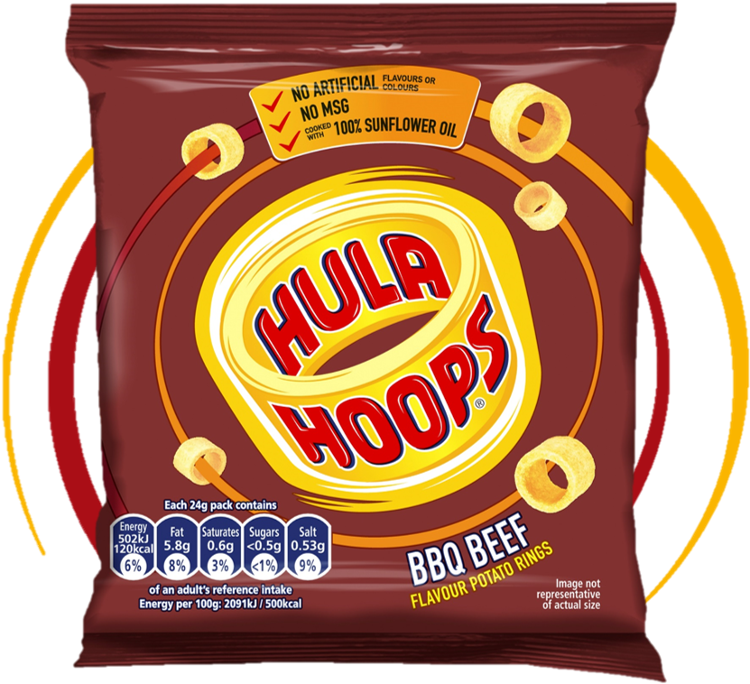 Download Bbq Beef Flavour Hula Hoops Are Packed Full Of Beefy - Hula ...