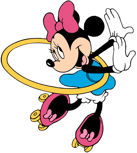 Download Minnie Mouse Skating And Doing The Hula-hoop At The - Minnie ...