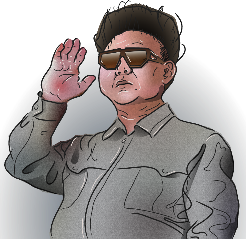 Download Kim Jong Il - Cartoon PNG Image with No Background - PNGkey.com