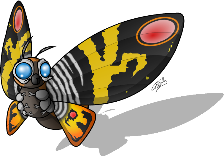 Picture - Mothra Artwork - Free Transparent PNG Download - PNGkey