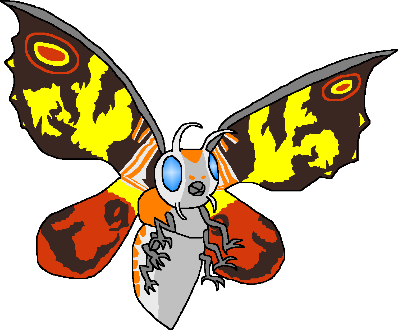 Mothra Gcogm - Mothra Clip Art - Free Transparent PNG Download - PNGkey