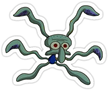 "squidward's Dance - Spongebob" - Squidward Dancing - Free Transparent ...