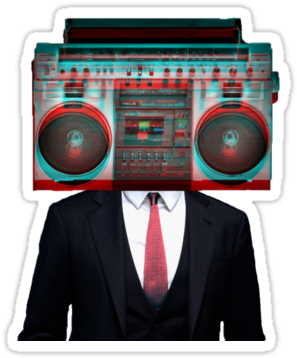 Download Boombox Head - False 70's Classic Rock Party Jams PNG Image ...