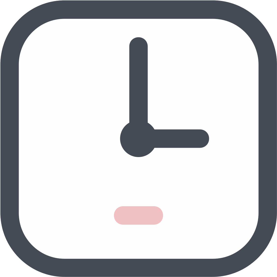 Square Clock Icon - Relógio Icon Png - Free Transparent PNG Download ...