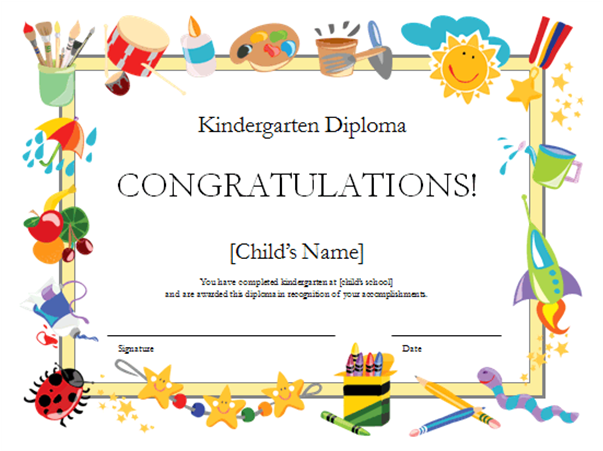 Download Preschool Awards Certificates Samples PNG Image with No ...