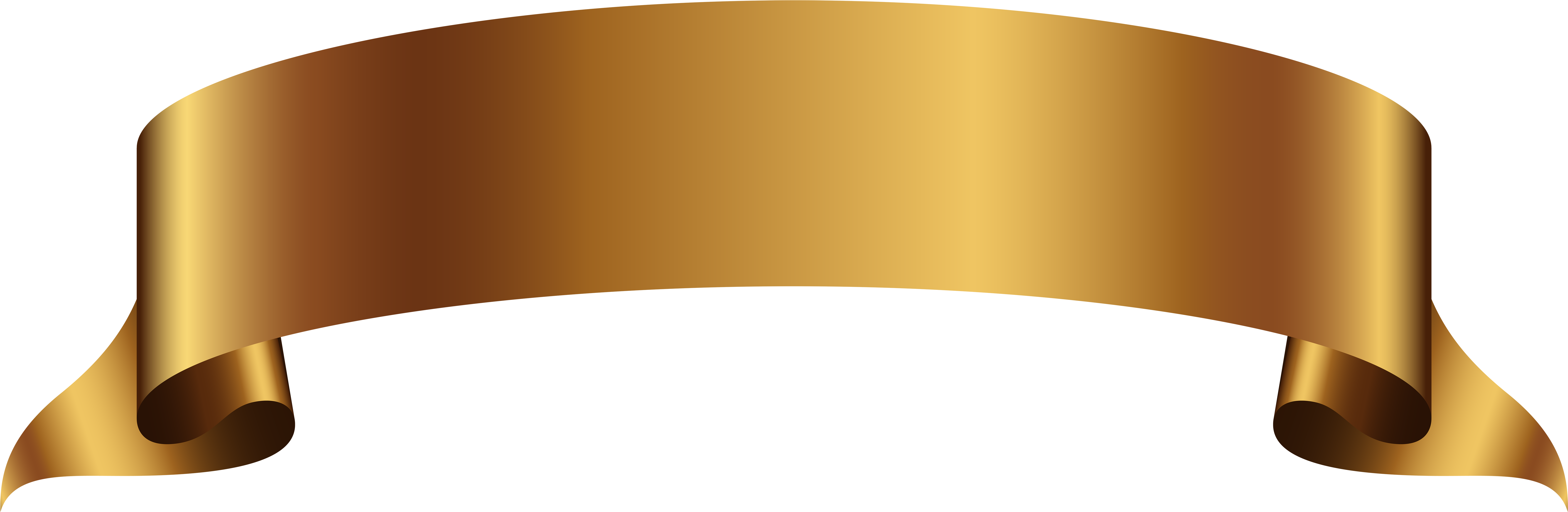 Download Golden Banner Transparent Png Clip Art Image Gallery Ribbon 