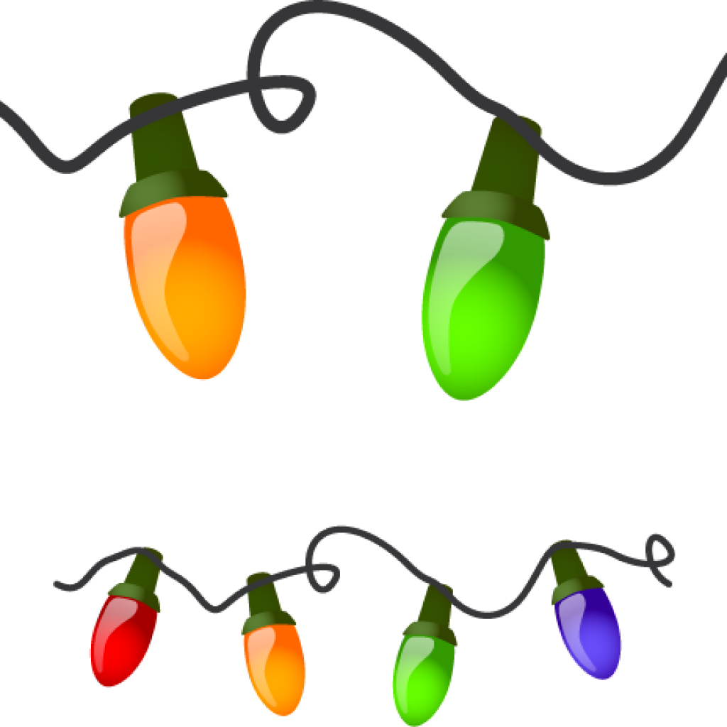 Christmas Lighting Clip Art - Christmas Lights On A String - Free ...