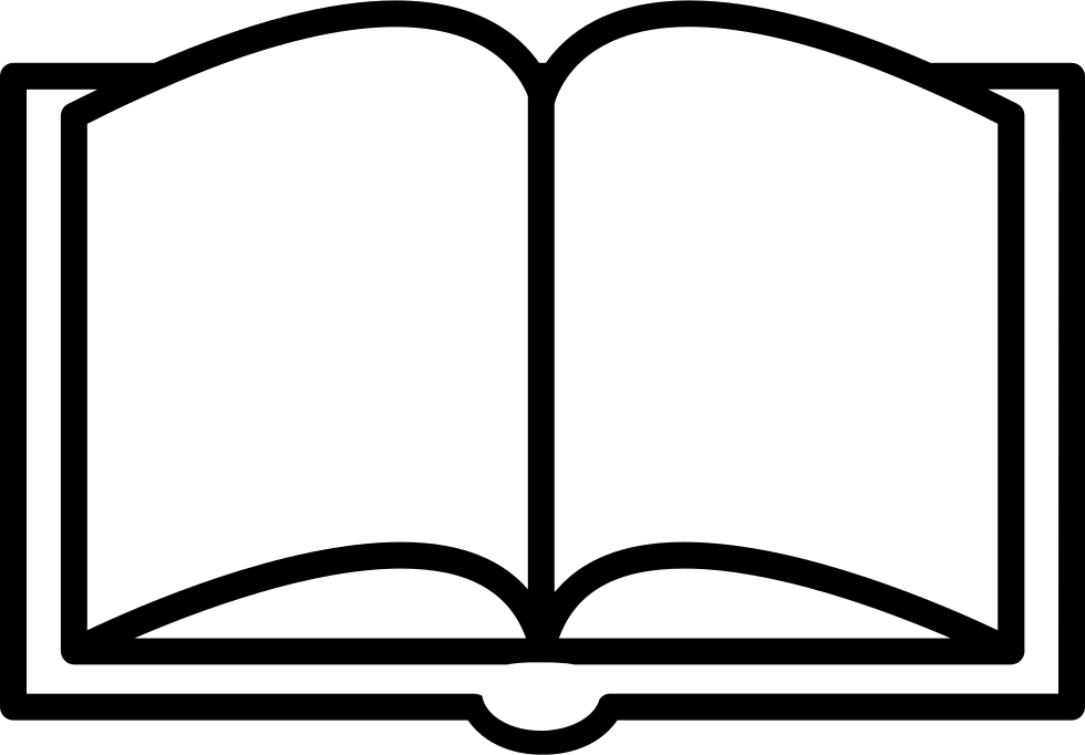 Book Opened Outline From Top View Svg Png Icon Free - Book Line Icon ...