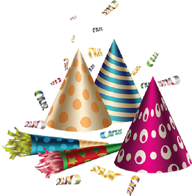 Hats Png Height Width Balloons And Images - Party Clipart Transparent ...