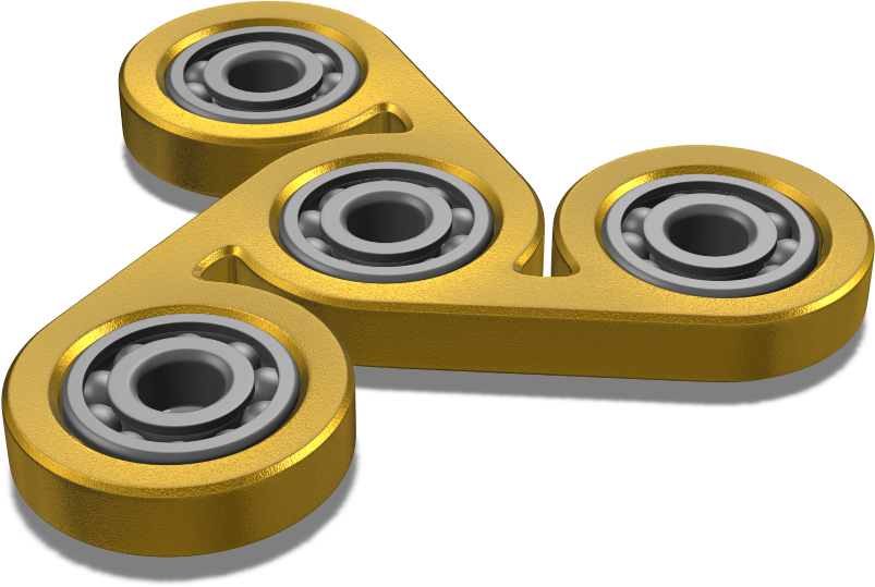 Golden Fidget Spinner - Golden Fidget Spinner Png - Free Transparent ...