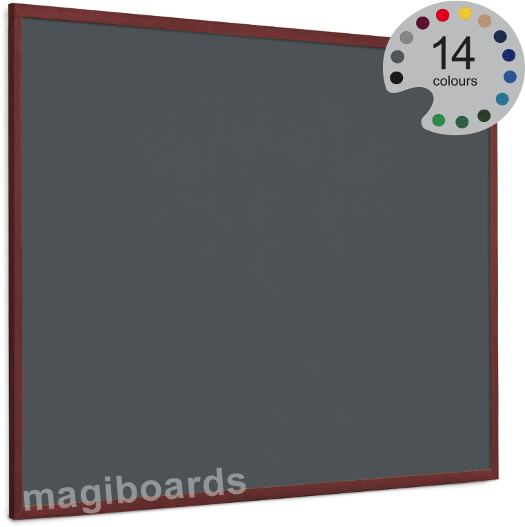 Download Loop Nylon Noticeboard Dark Wood Frame - Blackboard PNG Image ...