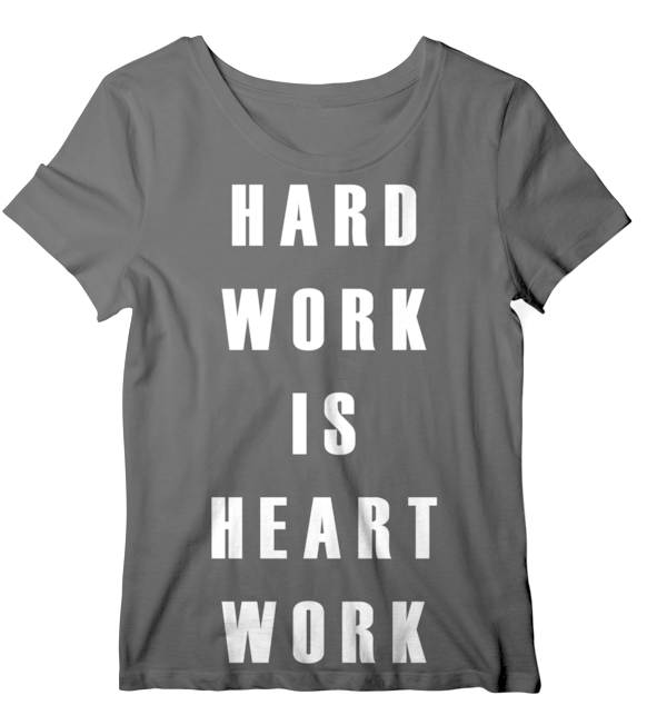 Download Hard Work Is Heart Work Black Tee Final Trans PNG Image with ...