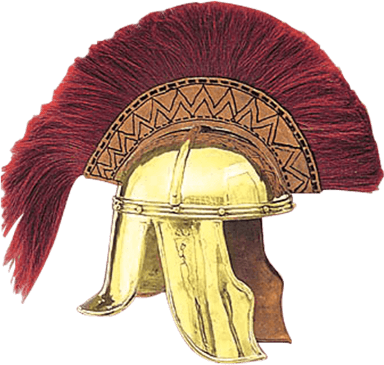 Download Brass Cavalier Roman Helmet - Roman Helmet PNG Image with No ...