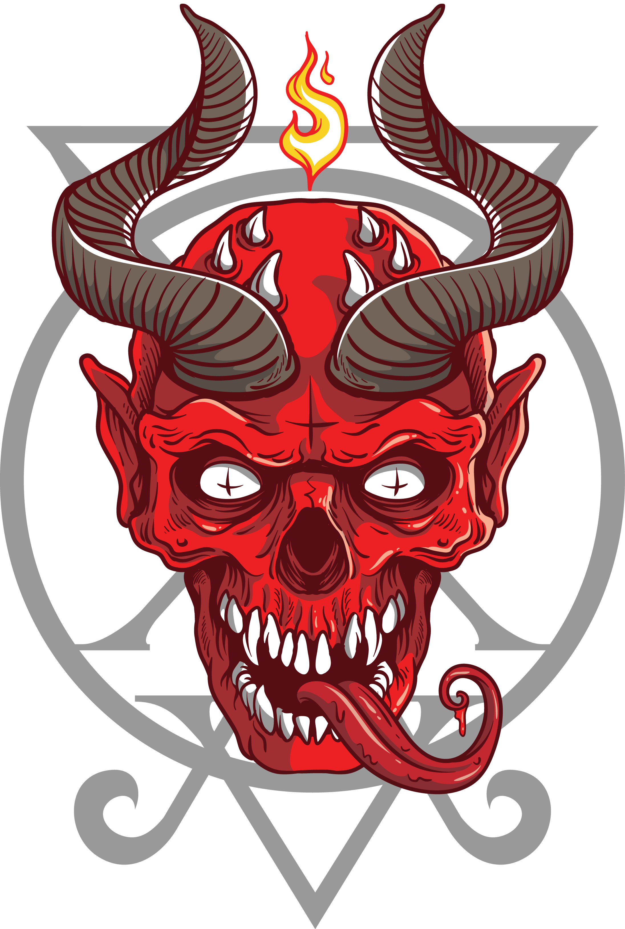 Demon Clipart Supernatural Symbol - Demonio Png - Free Transparent PNG ...