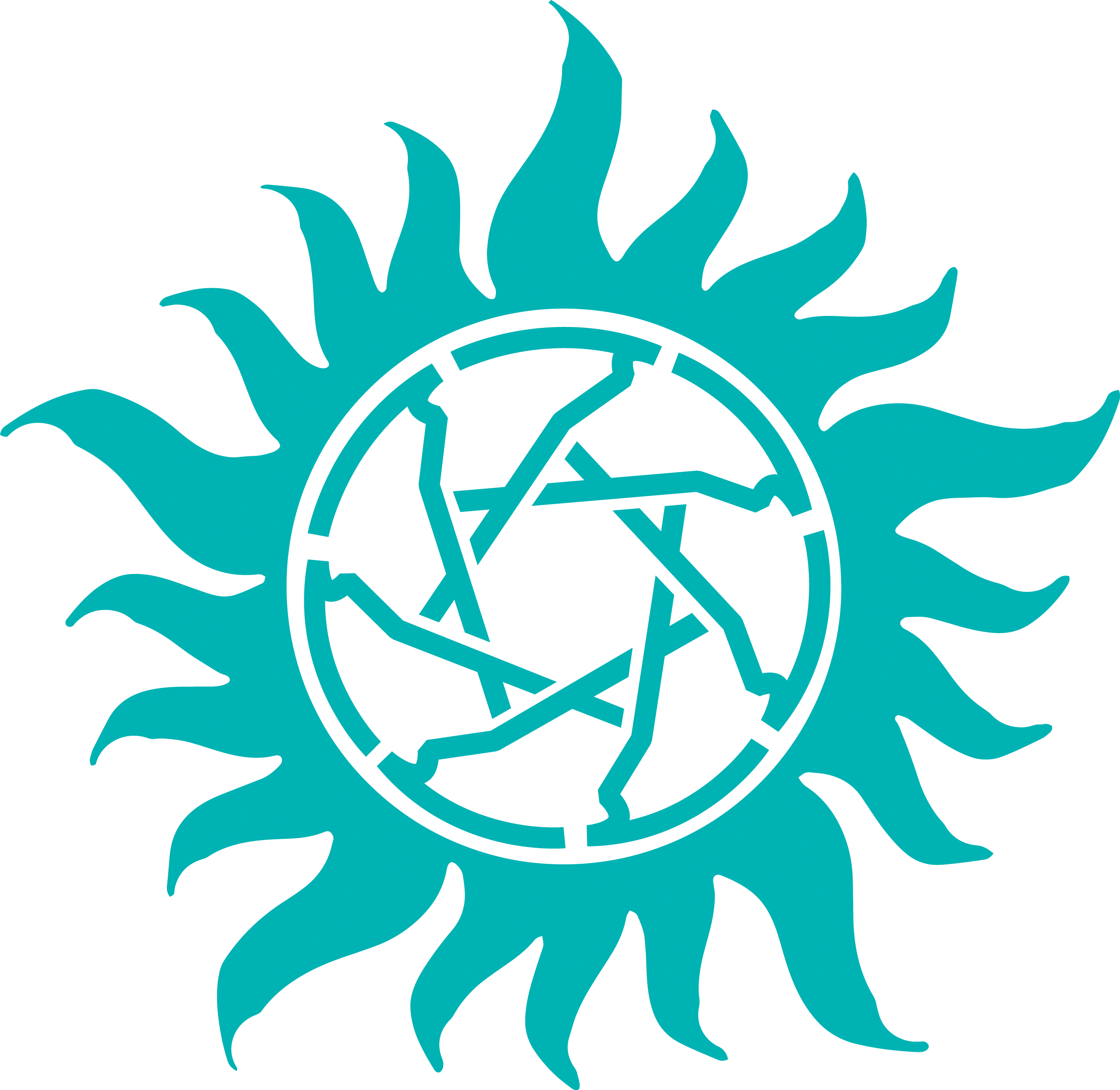 Download Wayward Af Symbol - Supernatural Symbol Pillow Case PNG Image ...