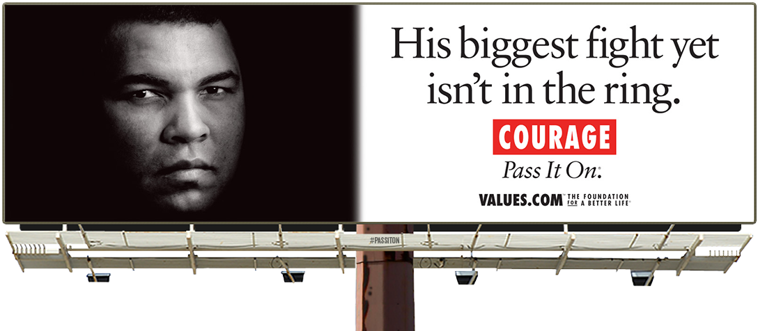 See The Muhammad Ali Courage Billboard And Pass It - Billboards That ...