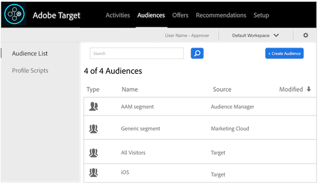All Of Your Audience Manager Segments Will Appear In - Adobe Target Audience Manager - Free ...