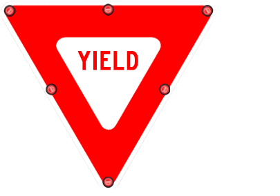 Flashing Yield Sign - Yield Signs - Free Transparent PNG Download - PNGkey
