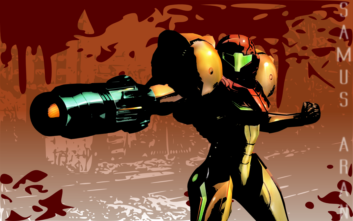 Samus Aran Vector Wallpaper By V0id19 On Deviantart - Samus Aran - Free ...