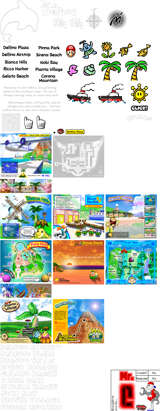 Download Map - Super Mario Sunshine Sprites PNG Image with No ...