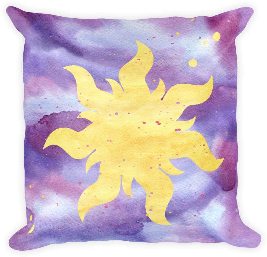 Tangled Sun Pillow - Free Transparent PNG Download - PNGkey