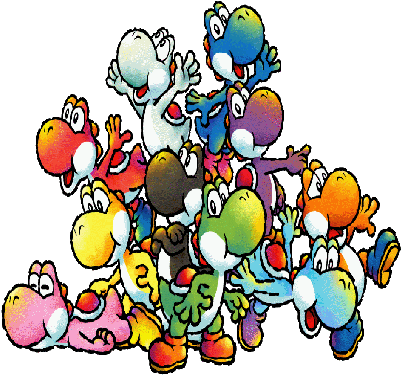 Download Yoshi's Island All Yoshis PNG Image with No Background ...