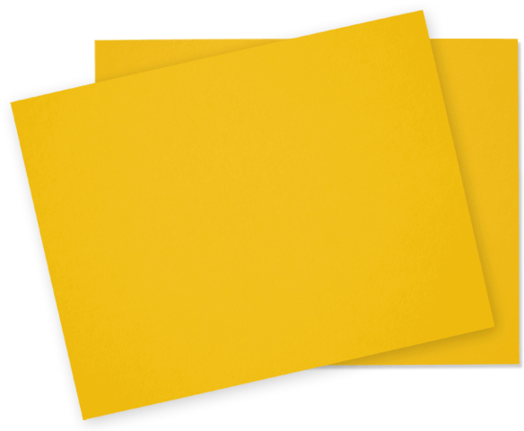 5 X 11" Yellow Card Stock - Paper - Free Transparent PNG Download - PNGkey