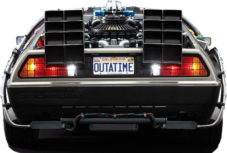 Download Share This Image - Outatime License Plate Movie Poster PNG ...