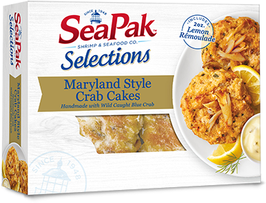 Download Seapak® Maryland Style Crab Cakes - Seapak Crab Cakes PNG ...