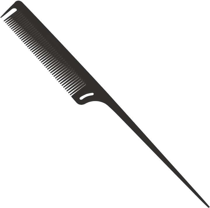 Download Glampalm Professional Hair Comb & Pick - Rat Tail Comb Png PNG ...