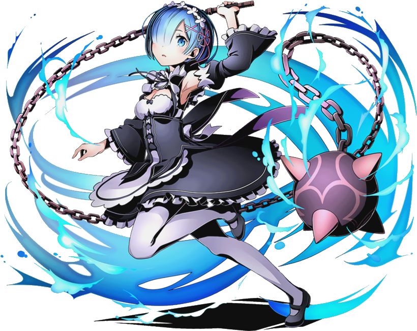 Download Rem Re Zero Art - Re Zero Rem's Weapon PNG Image with No ...