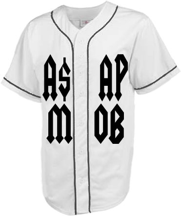 Download Teamwork Athletic Full Button Baseball Jersey - Asap Mob Jersey PNG Image with No ...