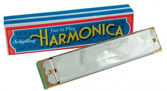Download Schylling Classic 16 Hole Metal & Plastic Harmonica PNG Image ...