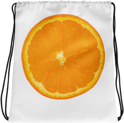 Download Orange Slice Drawstring Bag - Drawstring PNG Image with No ...