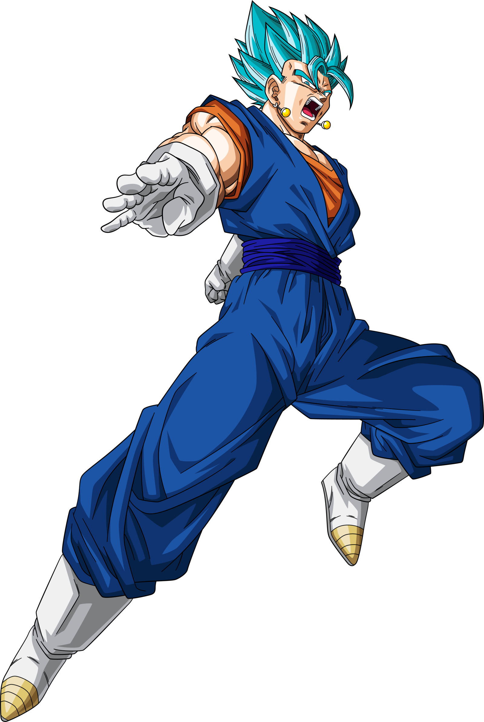 Download Super Saiyan Blue Vegito - Dbz Vegito Ssj Blue PNG Image with ...