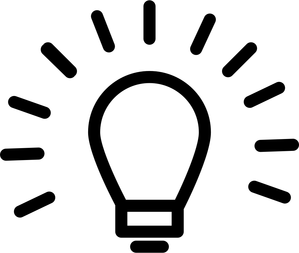 Download Light Bulb Outline Sign Inside A Circle Comments - Light Bulb ...