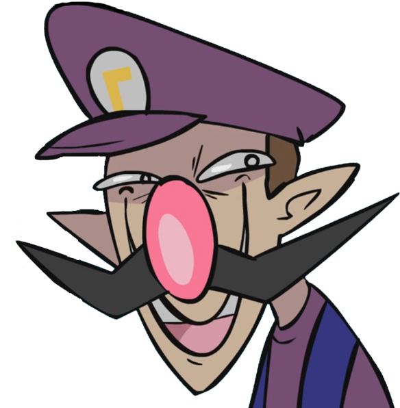 Download Vector Waluigi Smirk By Geno Dimentio-d5z08n5 - Wario Does A ...